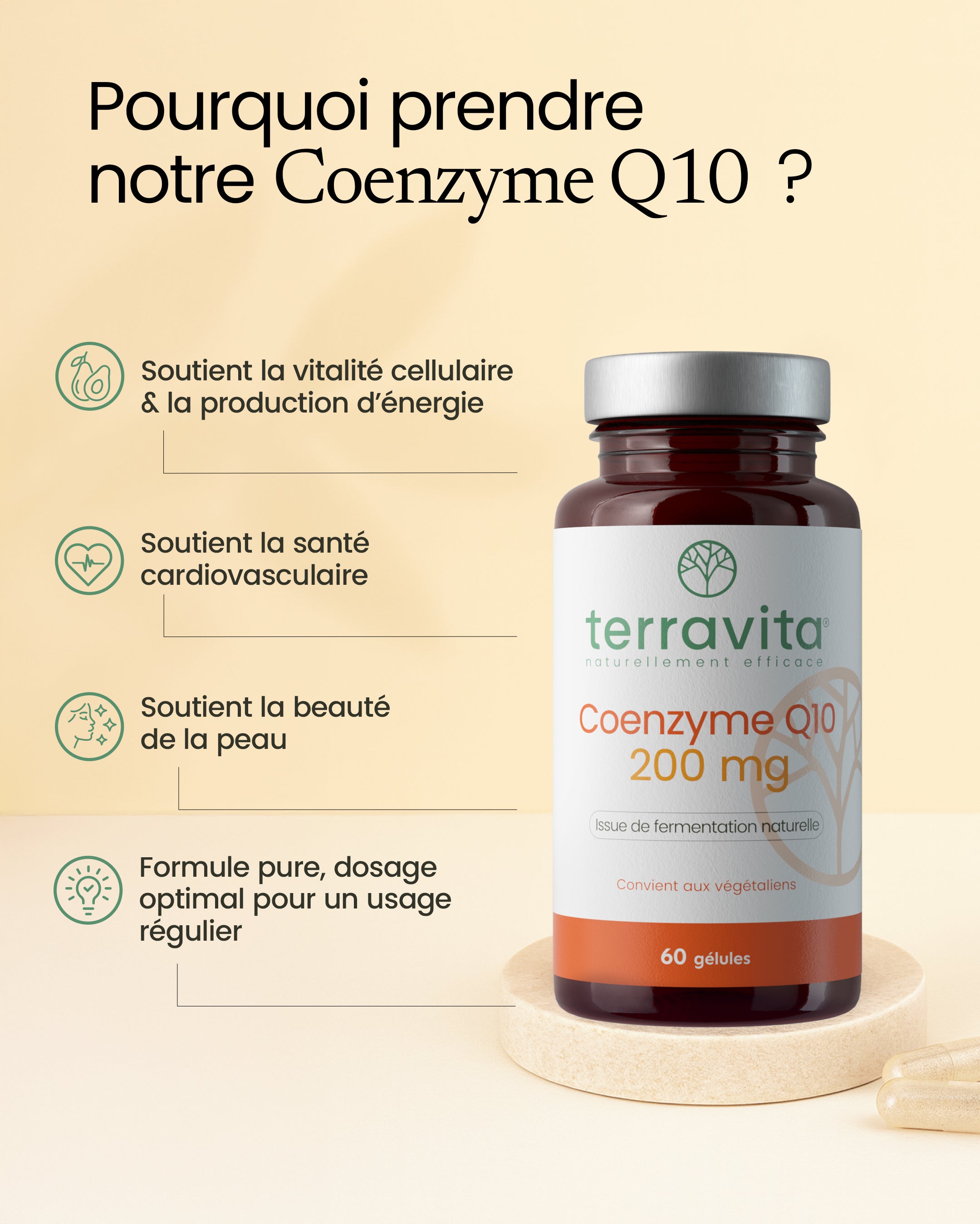 CoQ10 - Coenzyme Q10 ubiquinone en gélule : Bienfaits & Avis